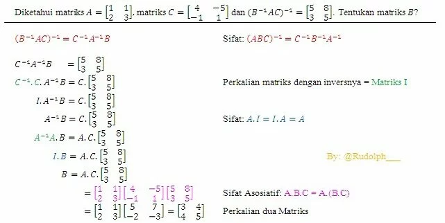Contoh Soal Matriks Lengkap Dengan Rumus dan Jawaban - mzringgo.com